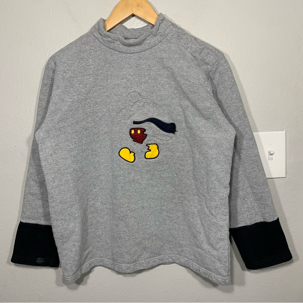 Vintage 90s Disney Invisible Mickey Mouse Embroidered… - Gem